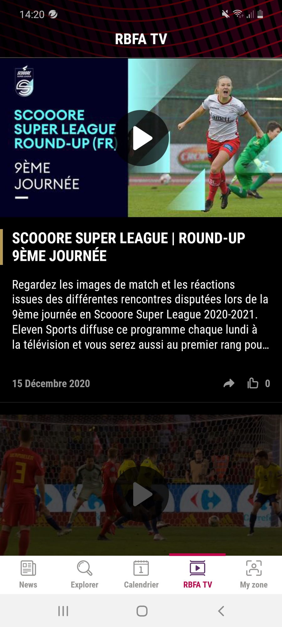 L’Union Belge de Football lance une toute nouvelle app : RBFA